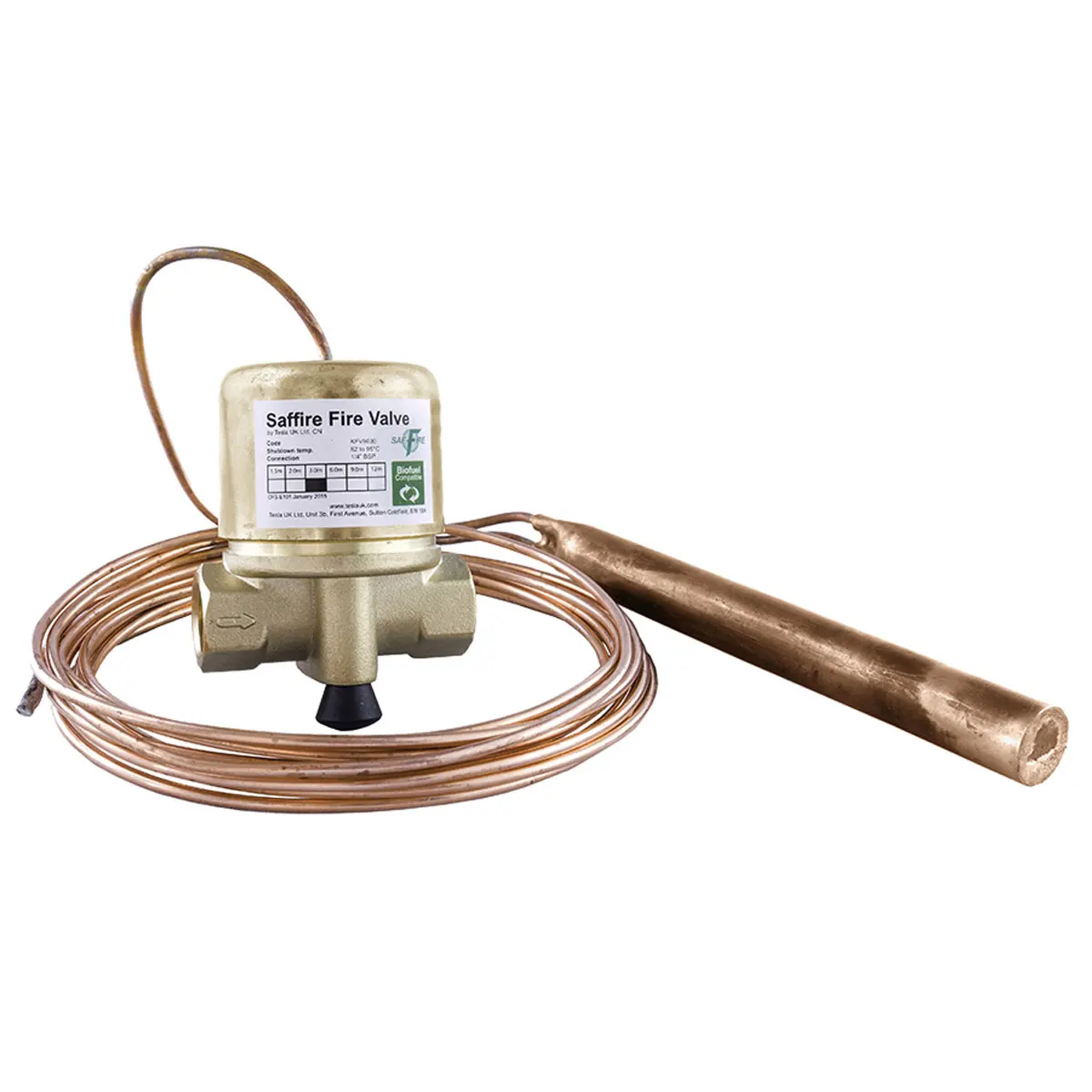 Tesla SAFFIRE Remote Acting Fire Valves